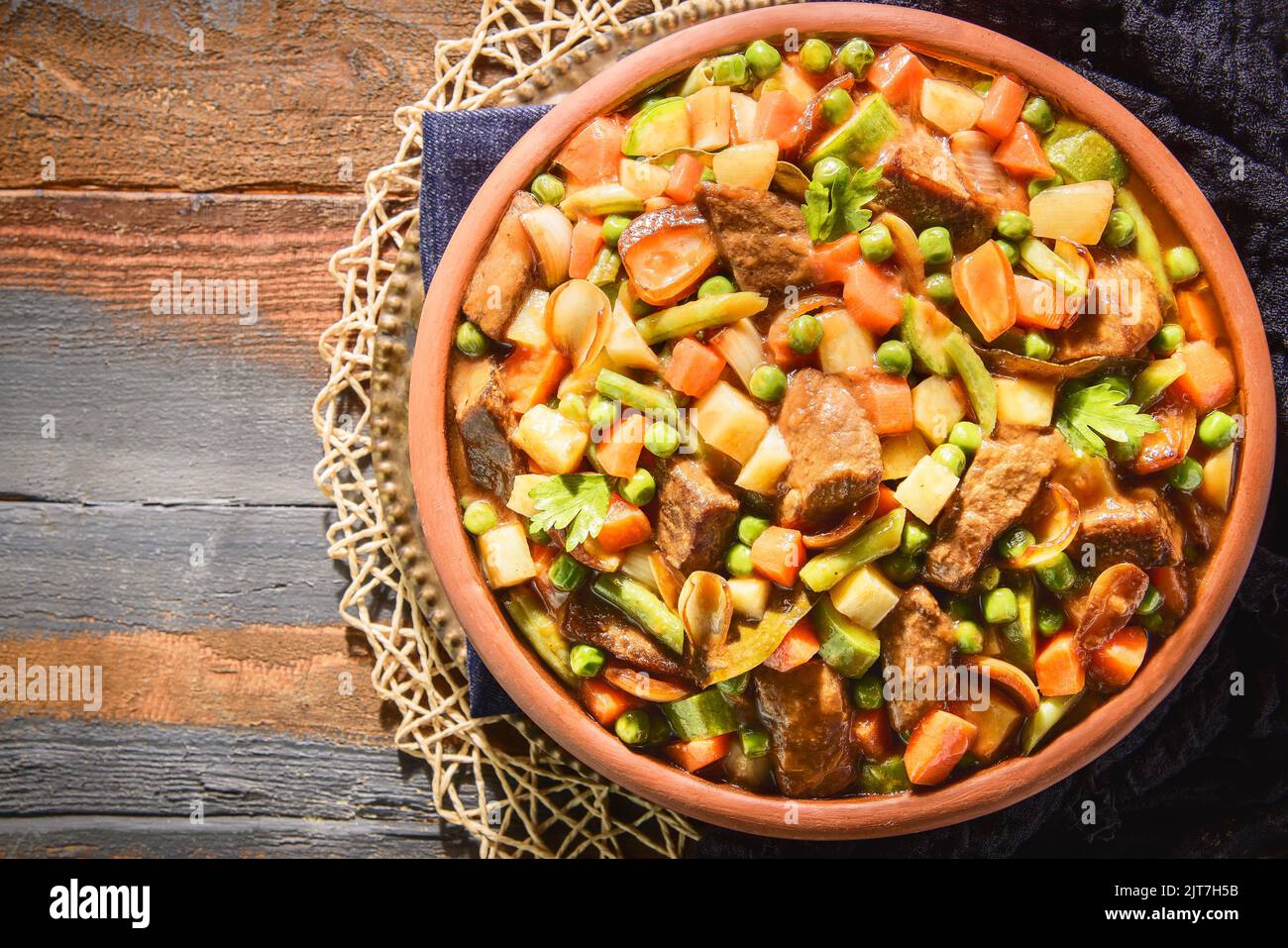 Arabic Cuisine: The Torley casserole with meat. It's a mixture of meat ...