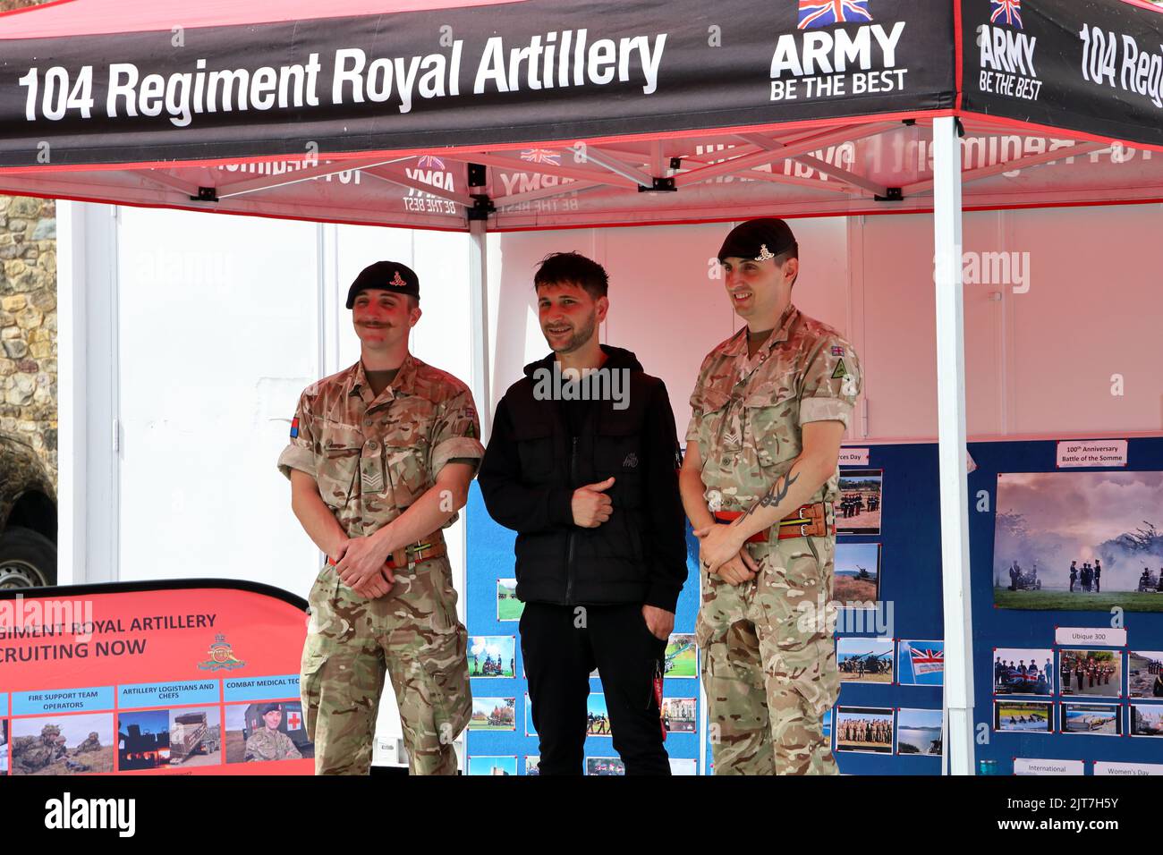 104 Regiment, Royal Artillery. Armed Forces recruitment tents at ...