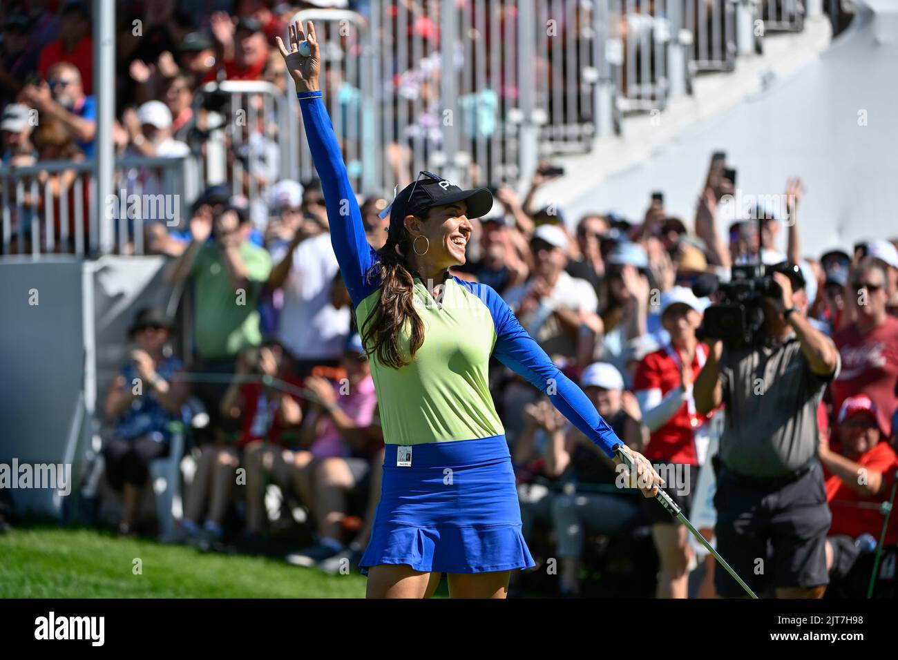 Ottawa, Canada. 28th Aug, 2022. Paula Reto of South Africa celebrates ...