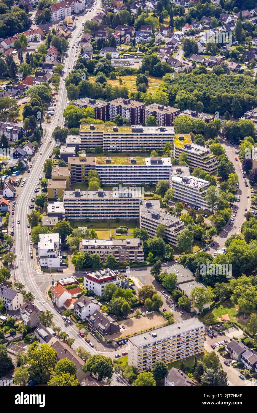 Apartment houses high rise housing estate strippchens hof hi-res stock ...