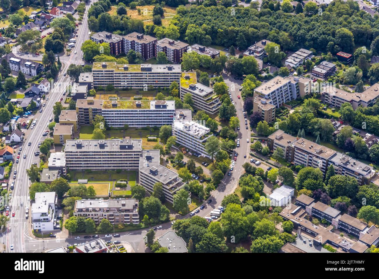 Apartment houses high rise housing estate strippchens hof hi-res stock ...