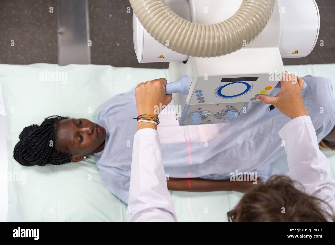 A radiography in session in a lab Stock Photo - Alamy