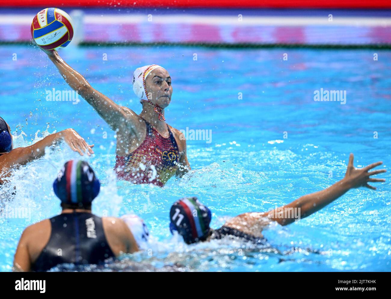 SPLIT, CROATIA - AUGUST 28: Beatriz Ortiz Munoz of Spain during the ...