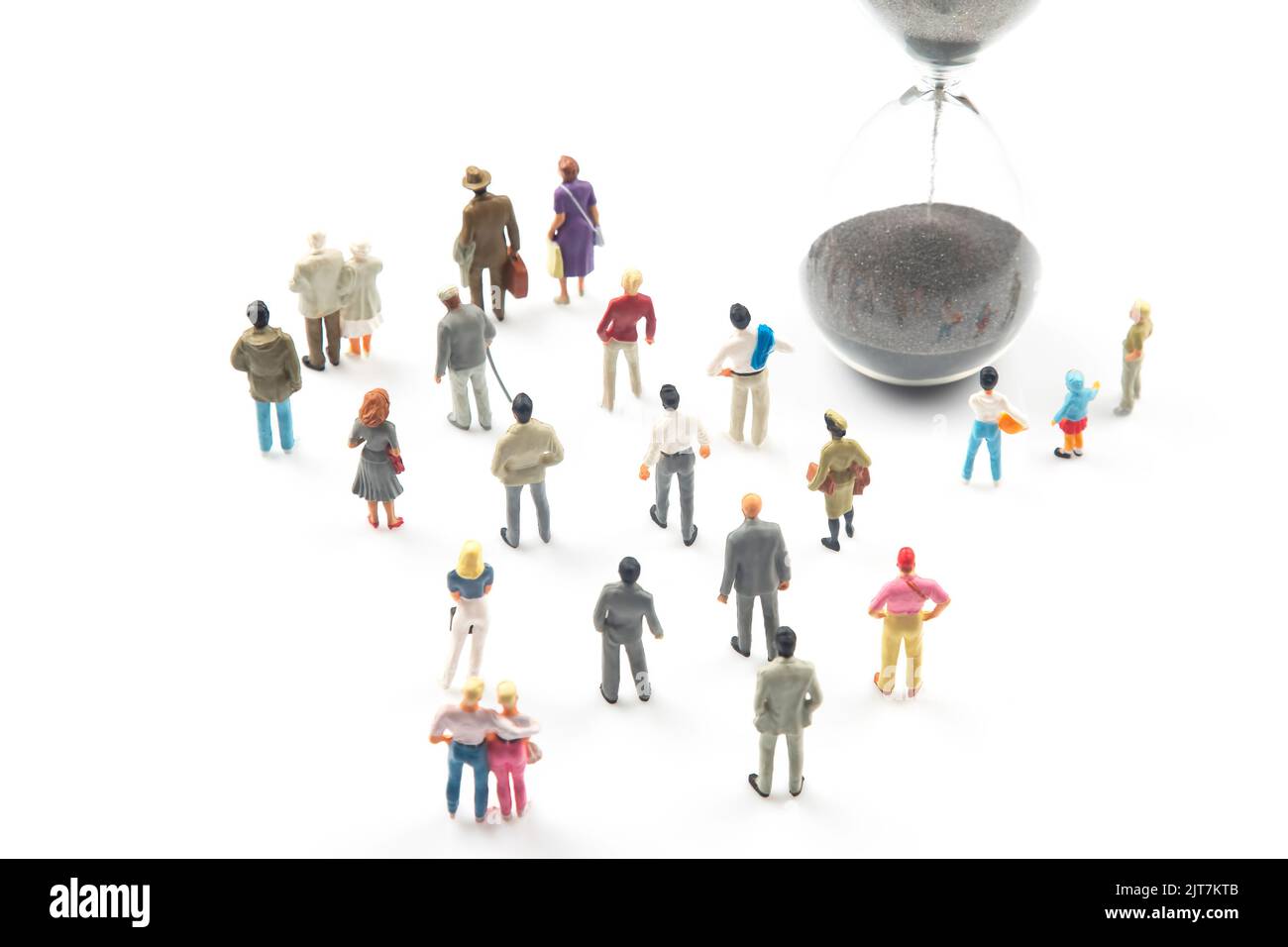 Crowd of people walking past Cut Out Stock Images & Pictures - Alamy