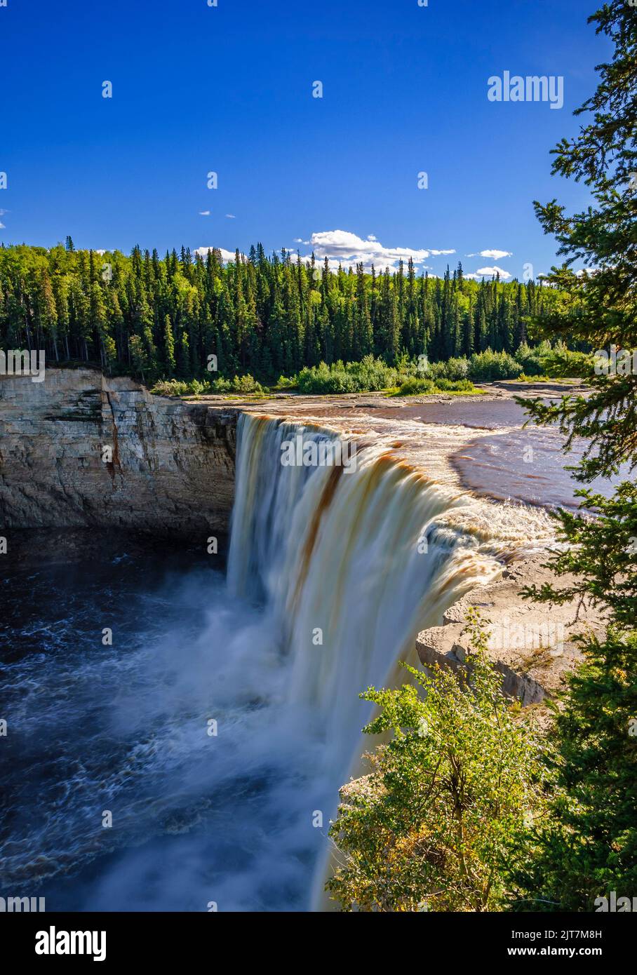 Alexandra Falls on the Hay River in Canada's Northwest Territories ...