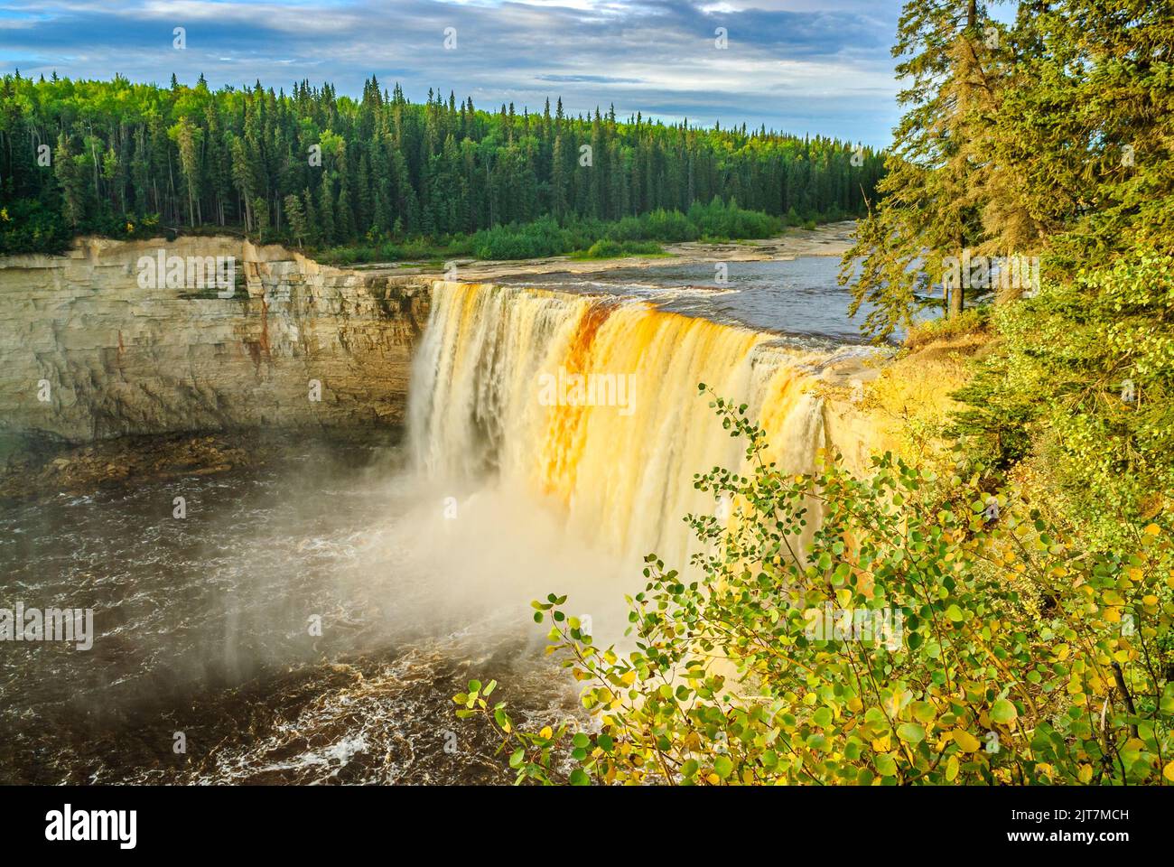 Alexandra Falls on the Hay River in Canada's Northwest Territories ...