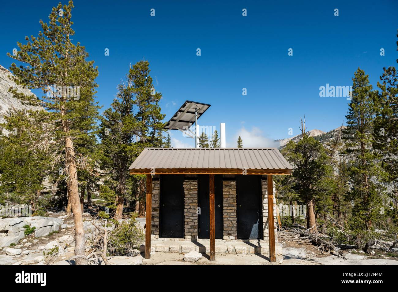Pit Toilets in Sequoia Backcountry at Pear Lake Stock Photo - Alamy