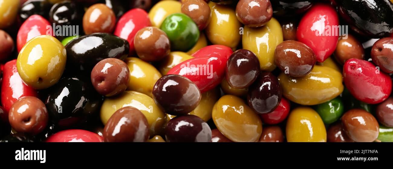 Various types olives in hi-res stock photography and images - Alamy