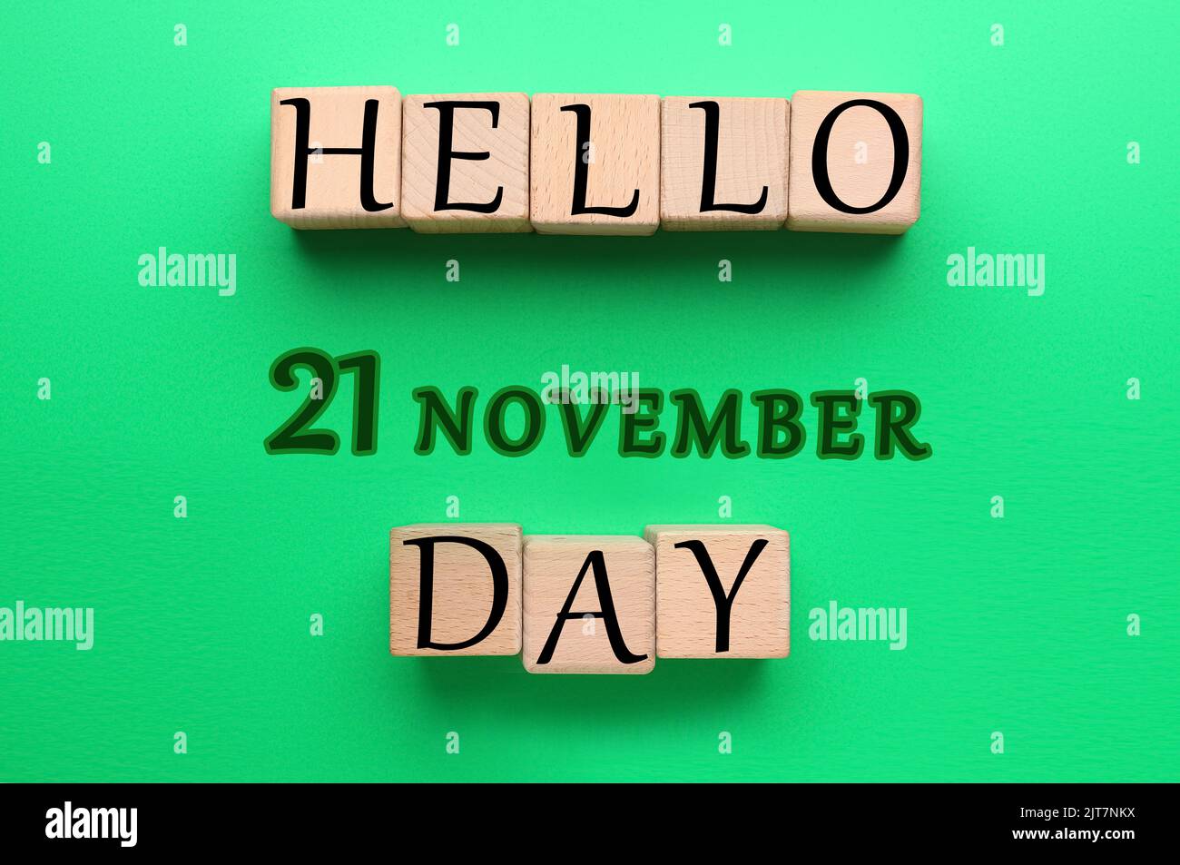 Greeting card for World Hello Day Stock Photo - Alamy