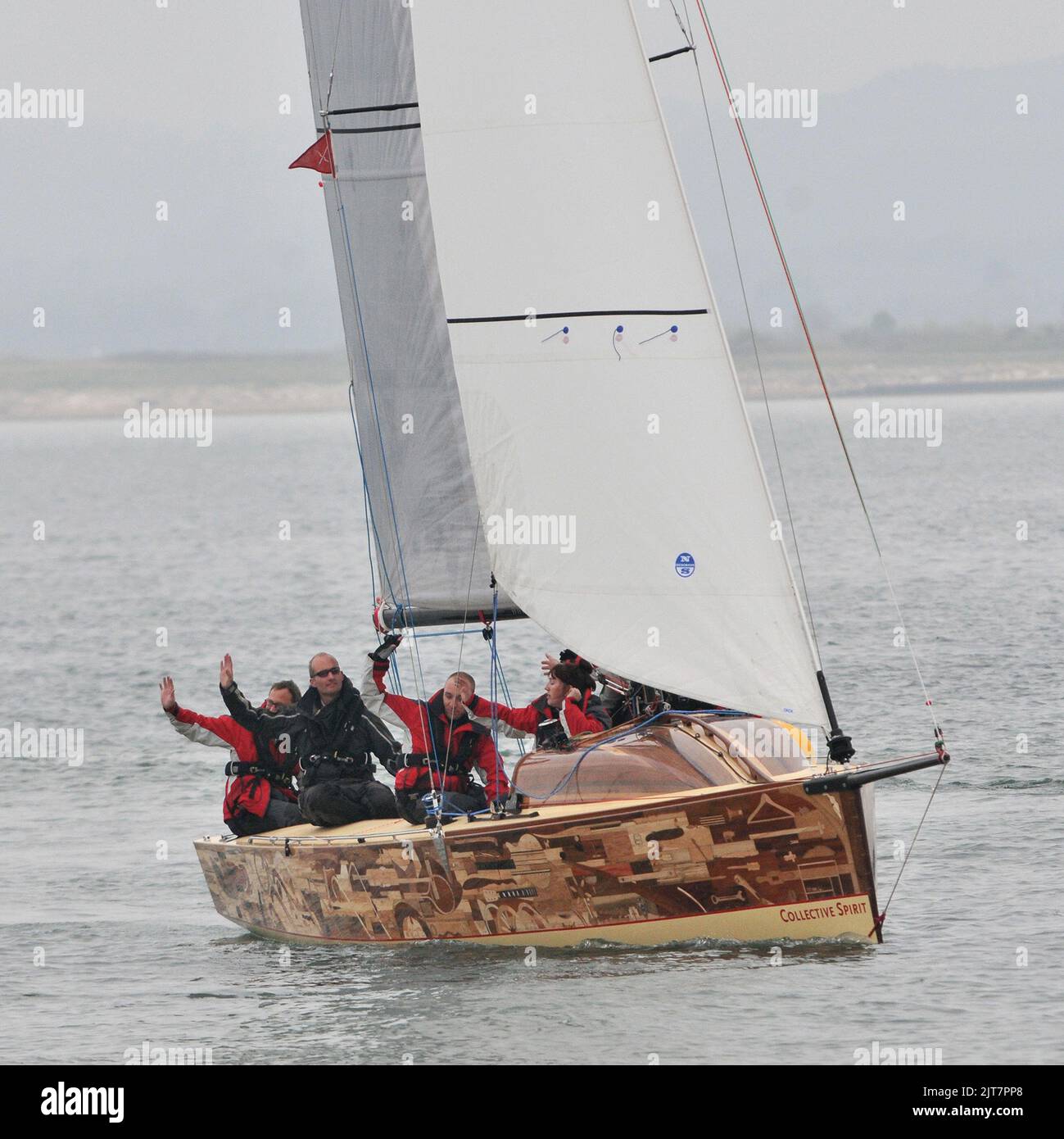 The 30 foot boat Collective Spirit, made from 1,200 pieces of donated ...