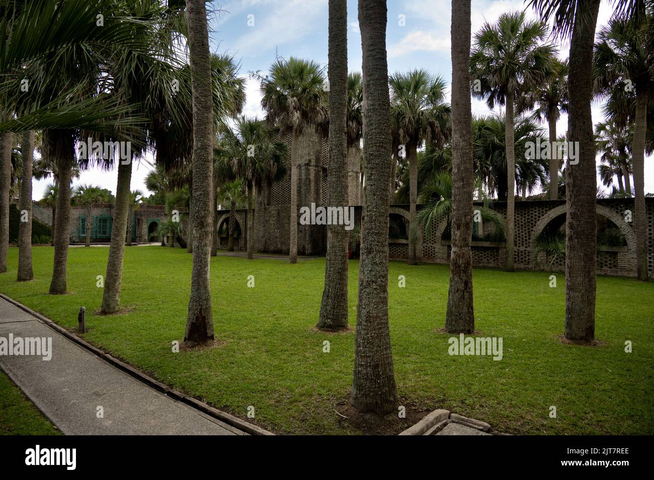 Atalaya Castle located in Murrells Inlet, South Carolina Stock Photo ...