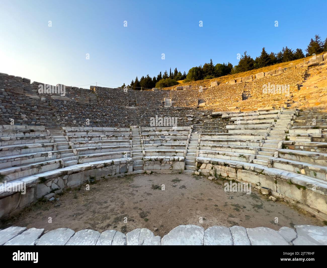 Ephesus Ancient City Theater, View from inside the theater of the ...