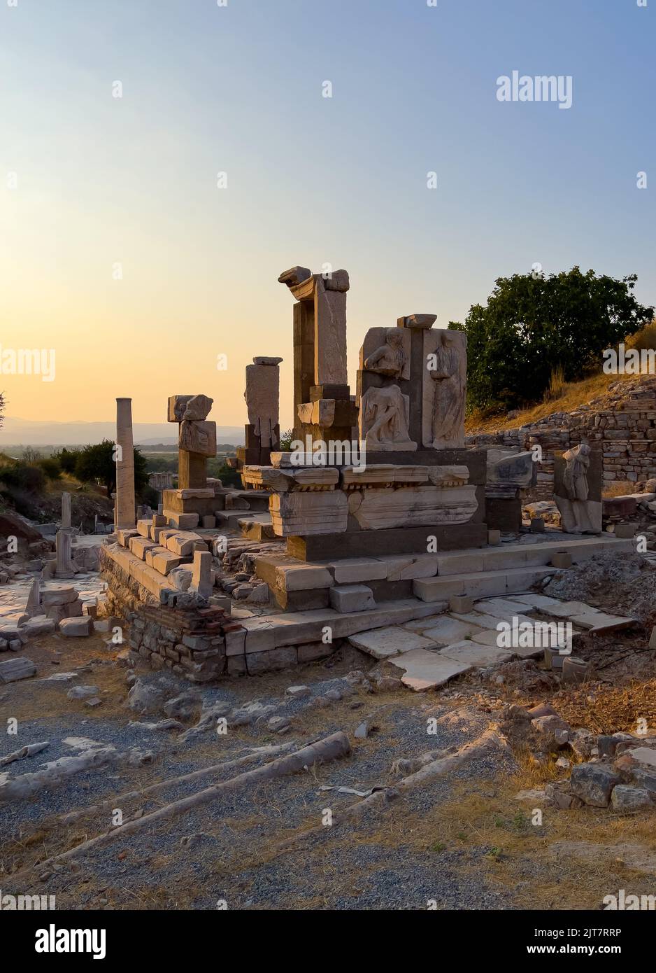 Ephesus Ancient City Memmius Monument Side View Of The Memmius