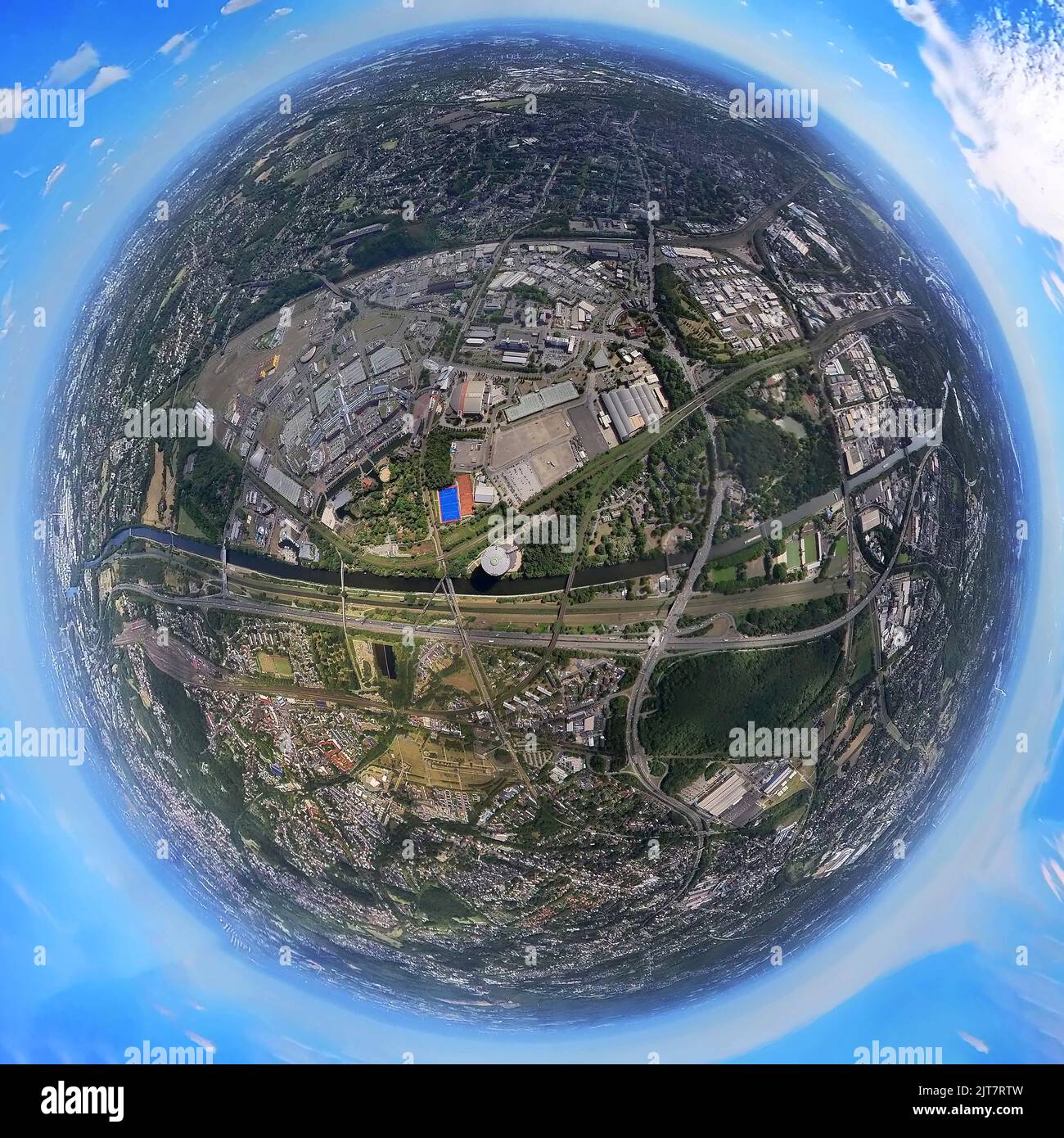 Aerial view, Westfield Centro Oberhausen, shopping center Neue Mitte ...