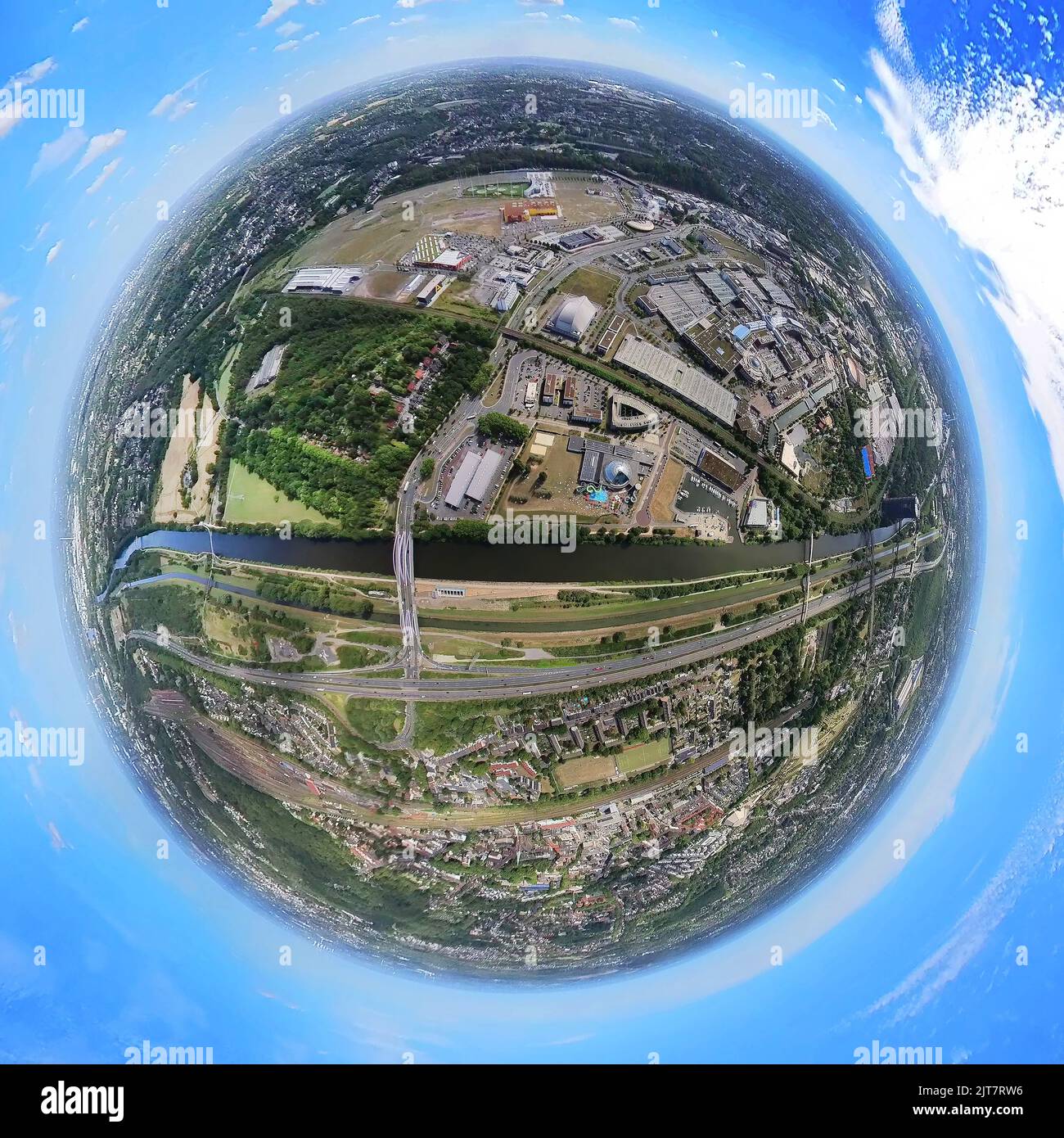 Aerial view, Westfield Centro Oberhausen, shopping center Neue Mitte ...