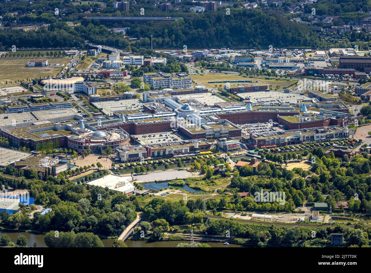 Aerial view, Westfield Centro Oberhausen, Neue Mitte shopping center ...
