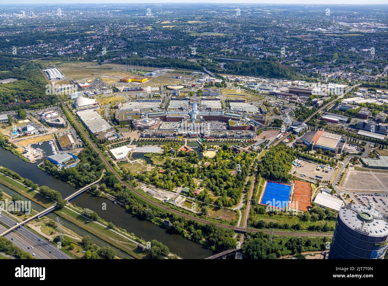 Aerial view, Westfield Centro Oberhausen, Neue Mitte shopping center ...