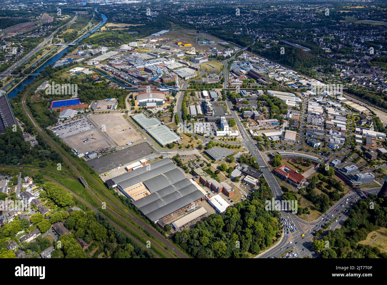 Aerial view, Westfield Centro Oberhausen, Neue Mitte shopping center ...