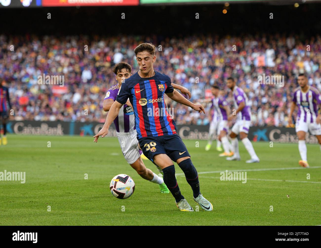Barcelona,Spain.28 August,2022. FC Barcelona v Real Valladolid Gavi (30 ...
