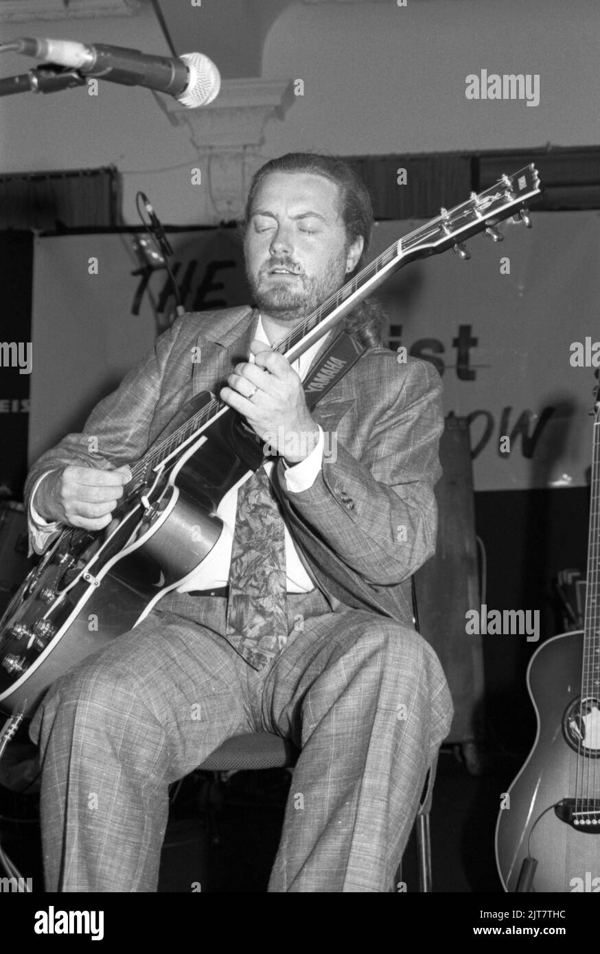 English jazz guitarist Martin Taylor, MBE performing at a musical ...