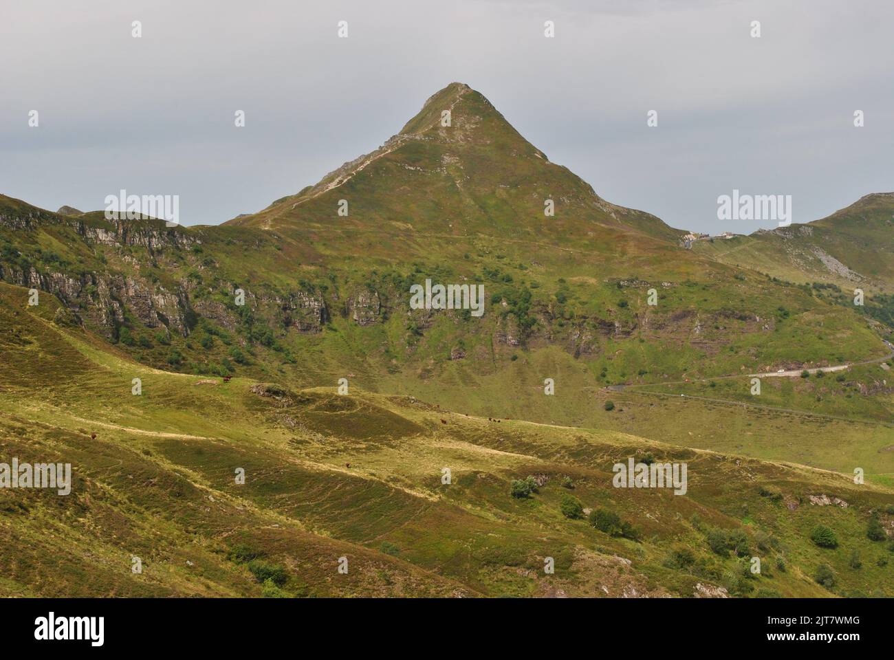 A Mountain Peak in a natural area in Auvergne, France Stock Photo - Alamy