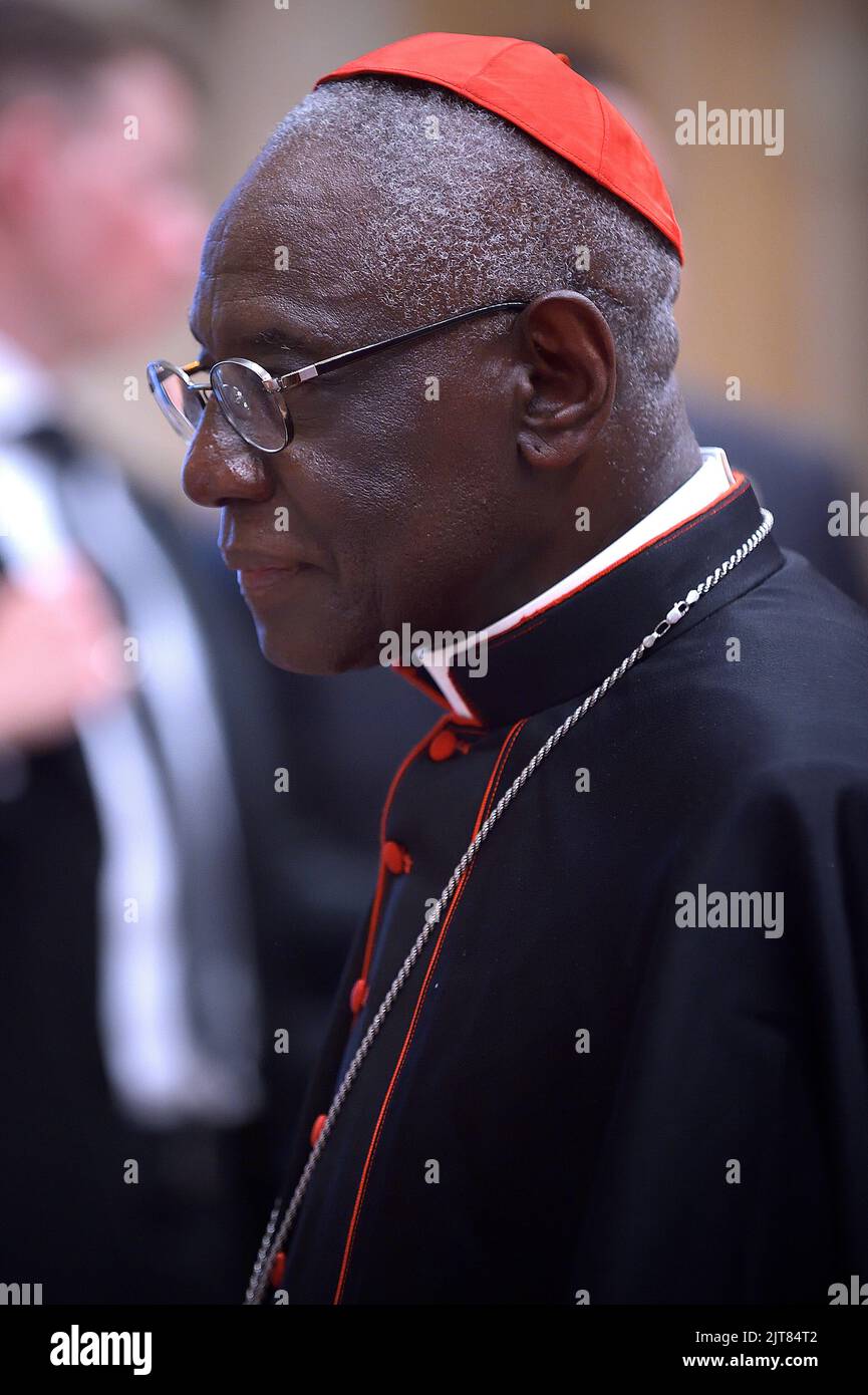Vatican City, Vatican. 27th Aug, 2022. Cardinal Robert Sarah .Pope ...