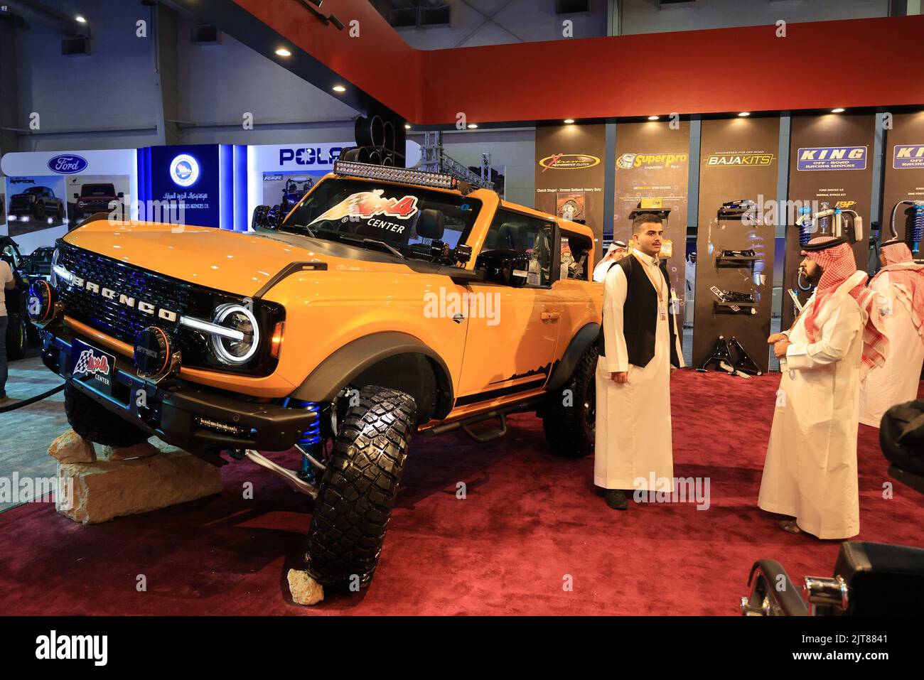 Riyadh, Saudi Arabia. 27th Aug, 2022. People visit an off-road vehicle ...