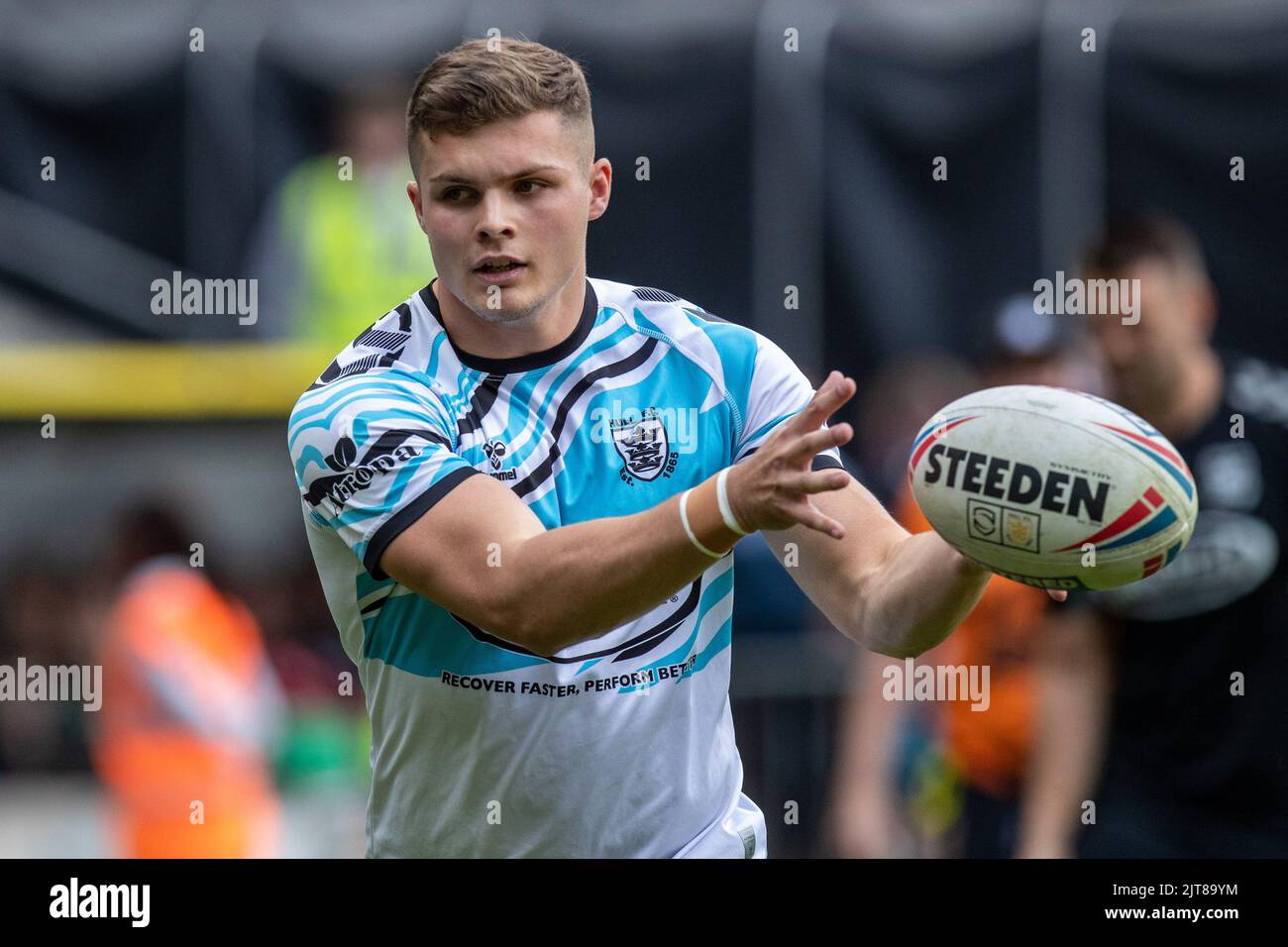 Cameron Scott #24 of Hull FC during the pre match warm up Stock Photo ...