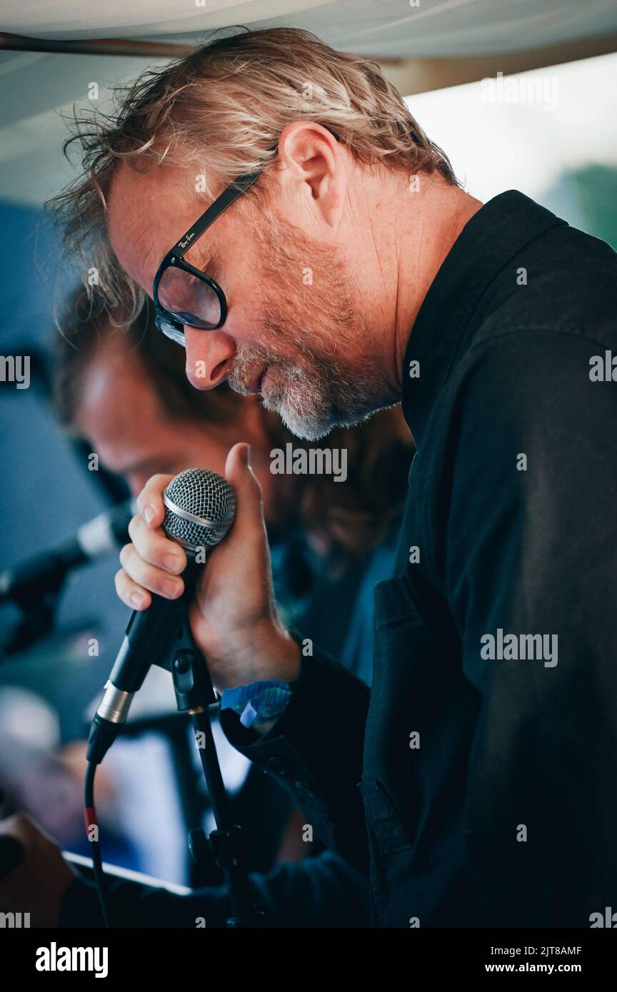Edinburgh, UK. 28th Aug, 2022. 28th August 2022 - The National perform an intimate acoustic set ...