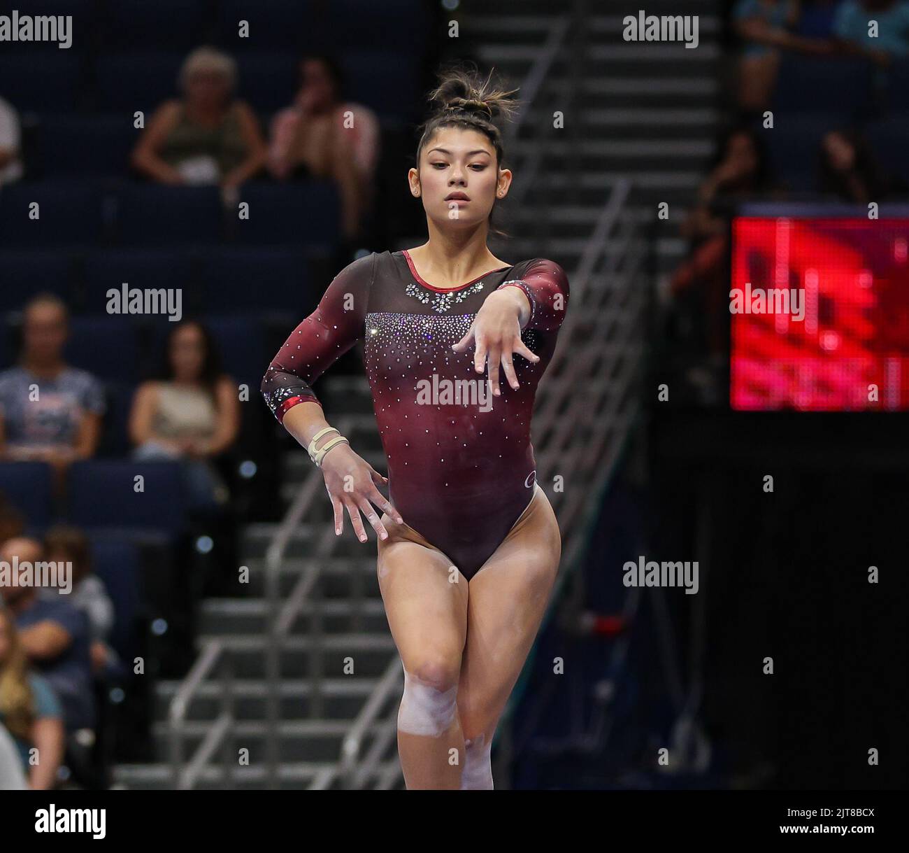 August 19, 2022: Kayla DiCello of Hill's Gym competes on the balance ...