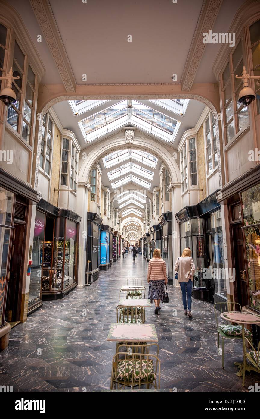 London, UK - August 24, 2022: The Burlington Arcade. It is a covered ...