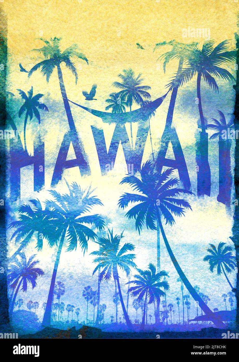 Palm tree summer design Stock Photo - Alamy