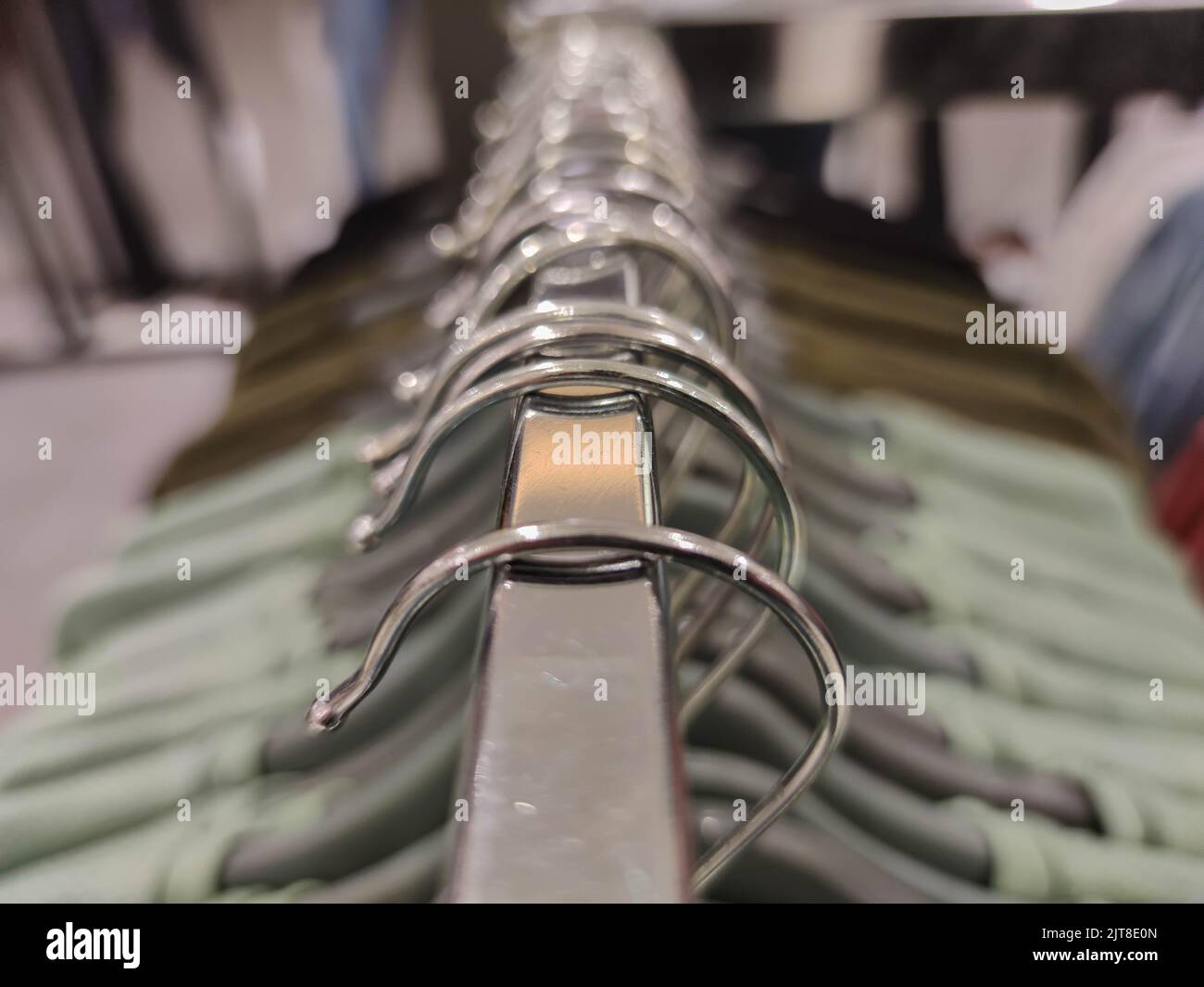 Utensils for displaying parts in a department store. Fashion clothes ...