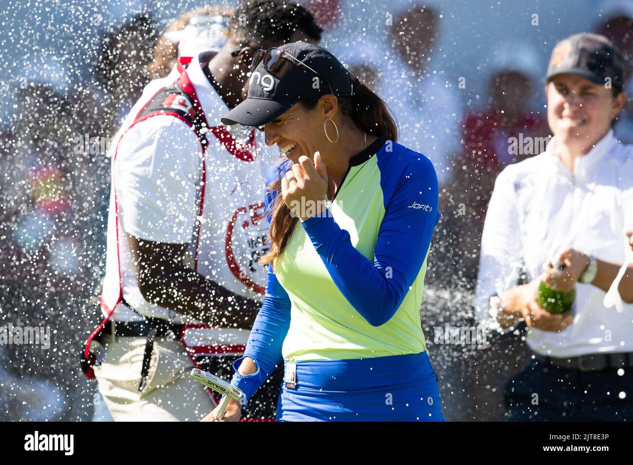 August 28, 2022: Paula Reto of South Africa wins the tournament and is ...