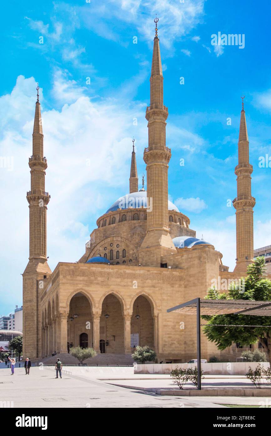 Beautiful view of Mohammad Al-Amin Mosque and Downtown Beirut, Lebanon ...