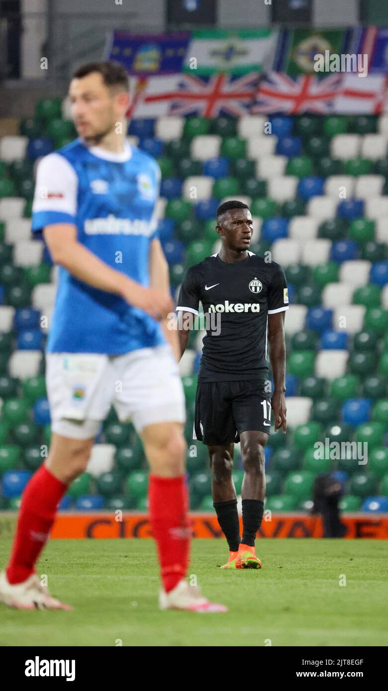 Windsor Park, Belfast, Northern Ireland, UK. 04 Aug 2022. UEFA Europa ...