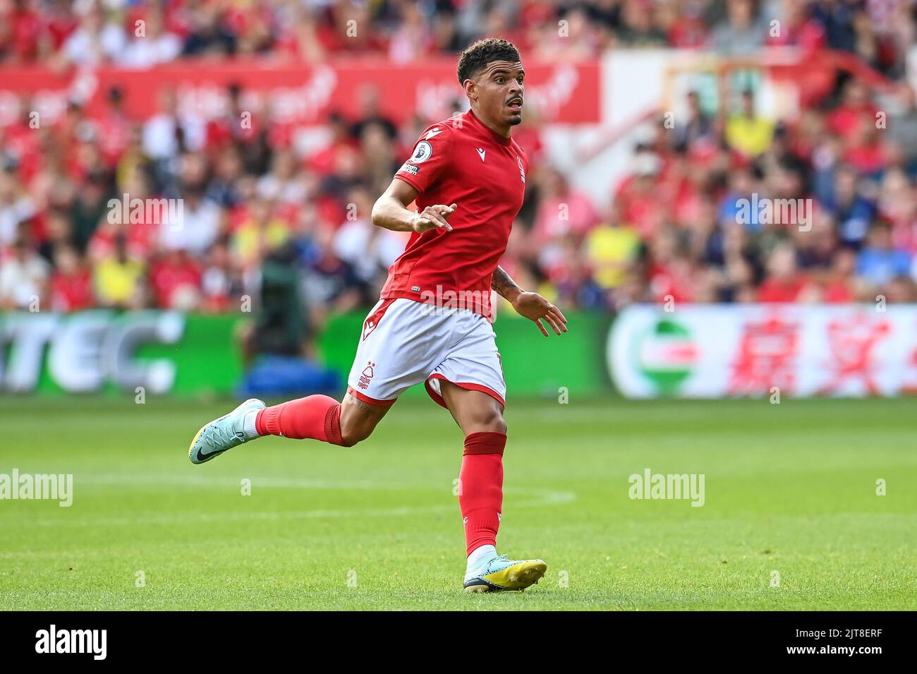 Morgan Gibbs-White #10 of Nottingham Forest in action during the game ...