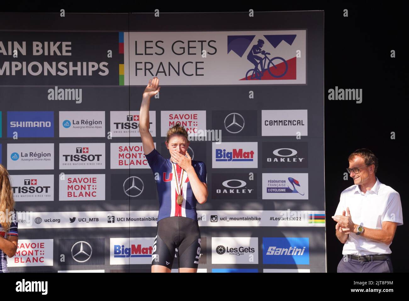 BATTEN Haley during Podium UCI Mountain Bike World Championships in Les ...