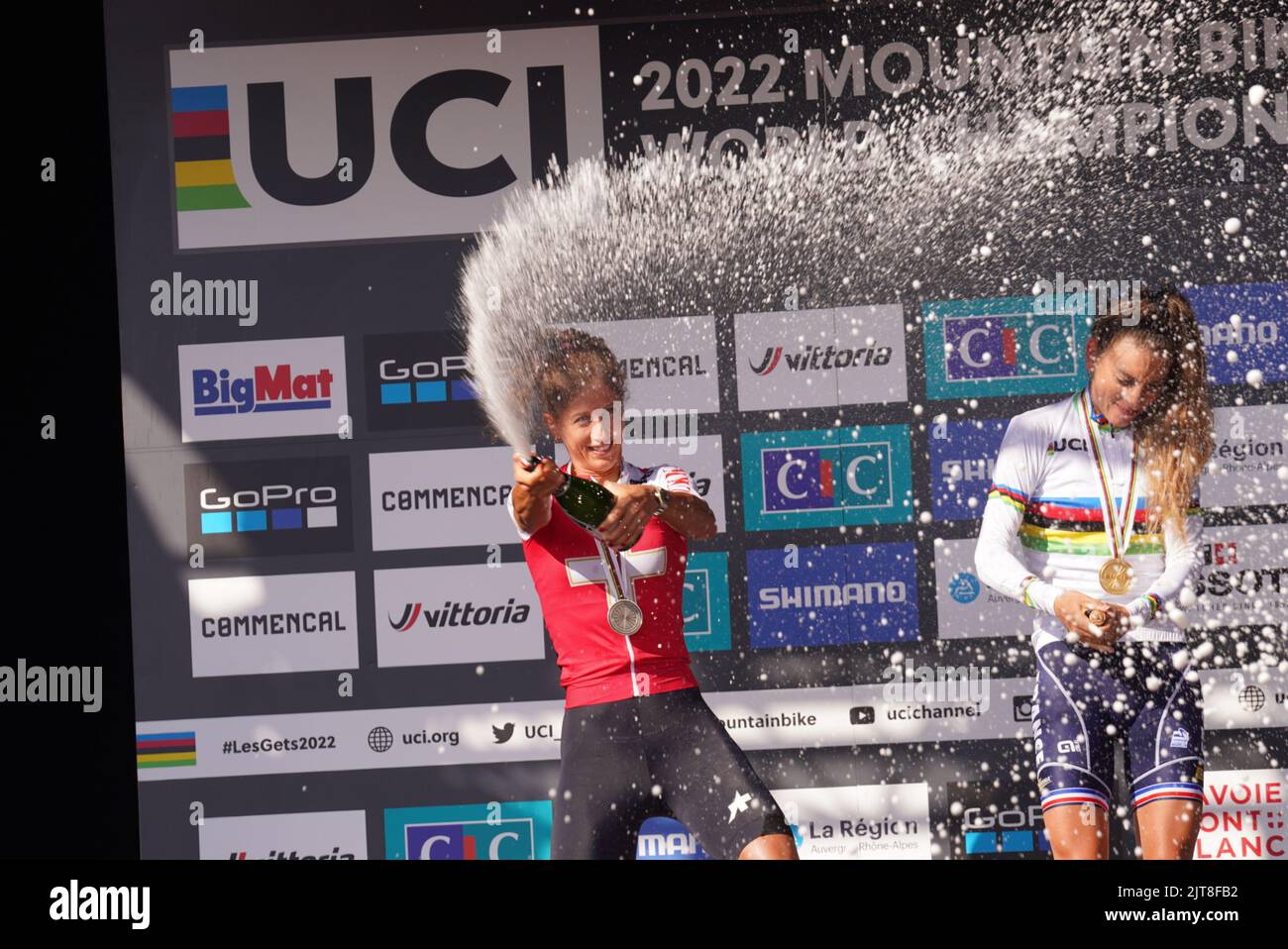 NEFF Jolanda during Podium UCI Mountain Bike World Championships in Les ...