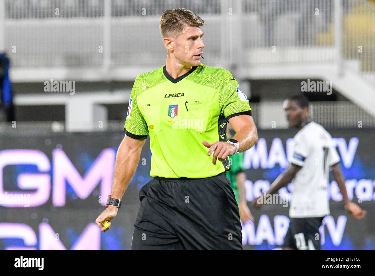 Alberto Picco stadium, La Spezia, Italy, August 27, 2022, Referee Mr ...