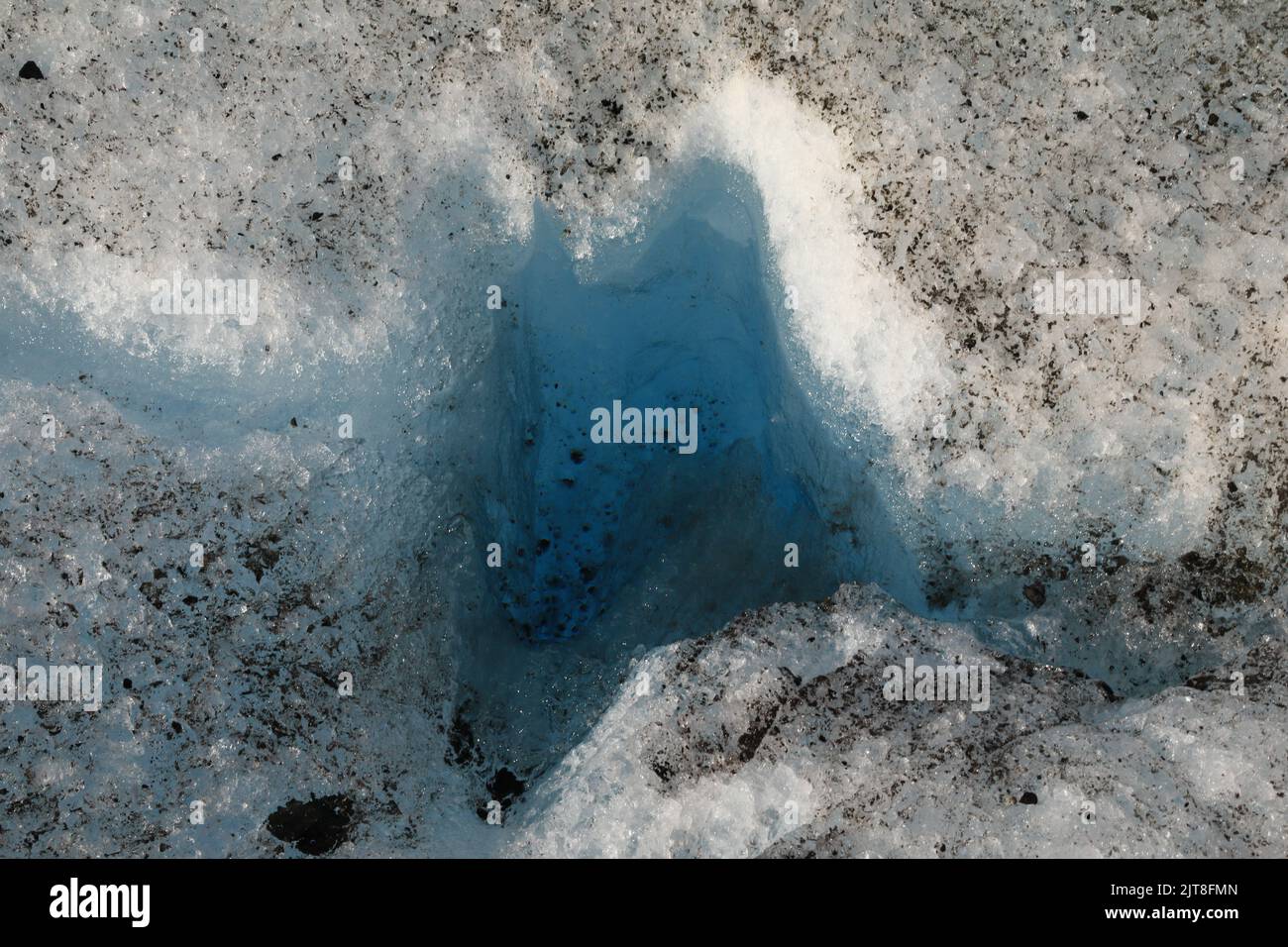 Melting water on a glacier Stock Photo - Alamy