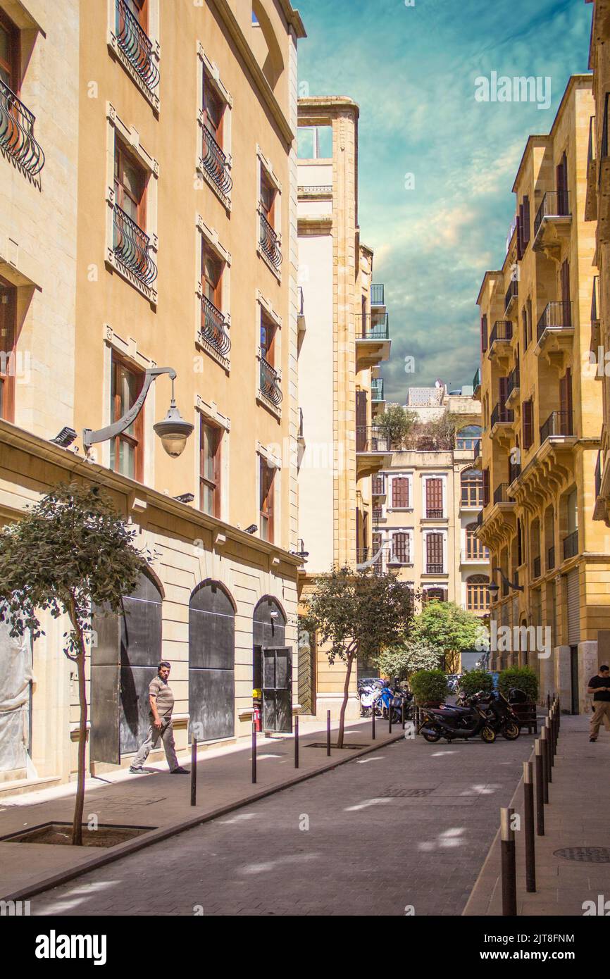 Streets of Downtown Beirut, Lebanon Stock Photo - Alamy
