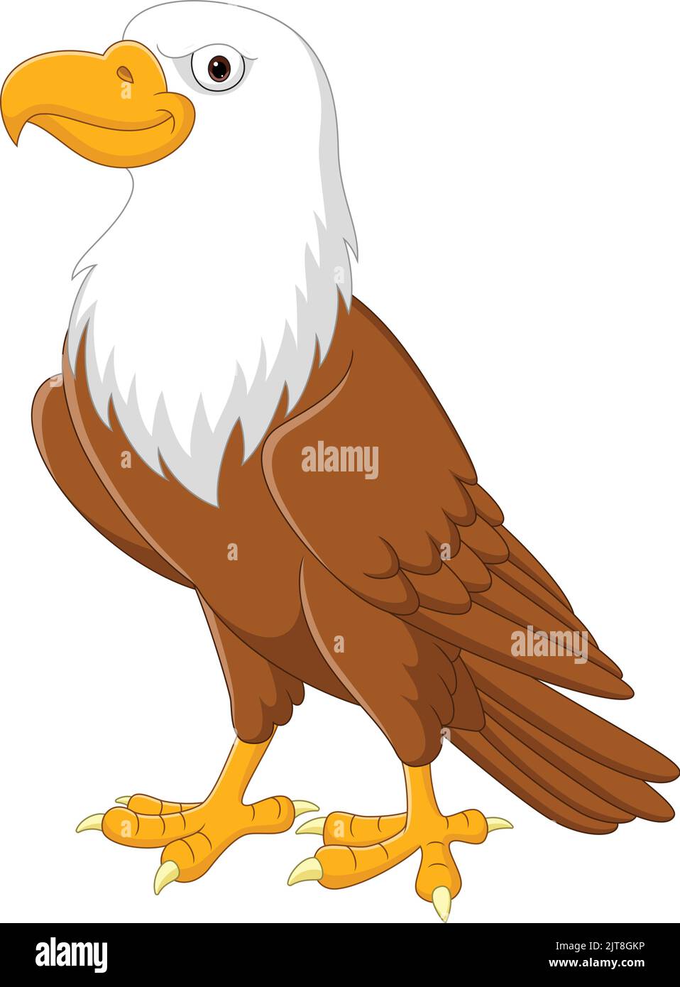 Cartoon eagle on white background Stock Vector Image & Art - Alamy