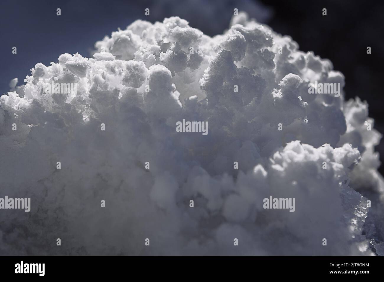Snow pile details frozen hi-res stock photography and images - Alamy