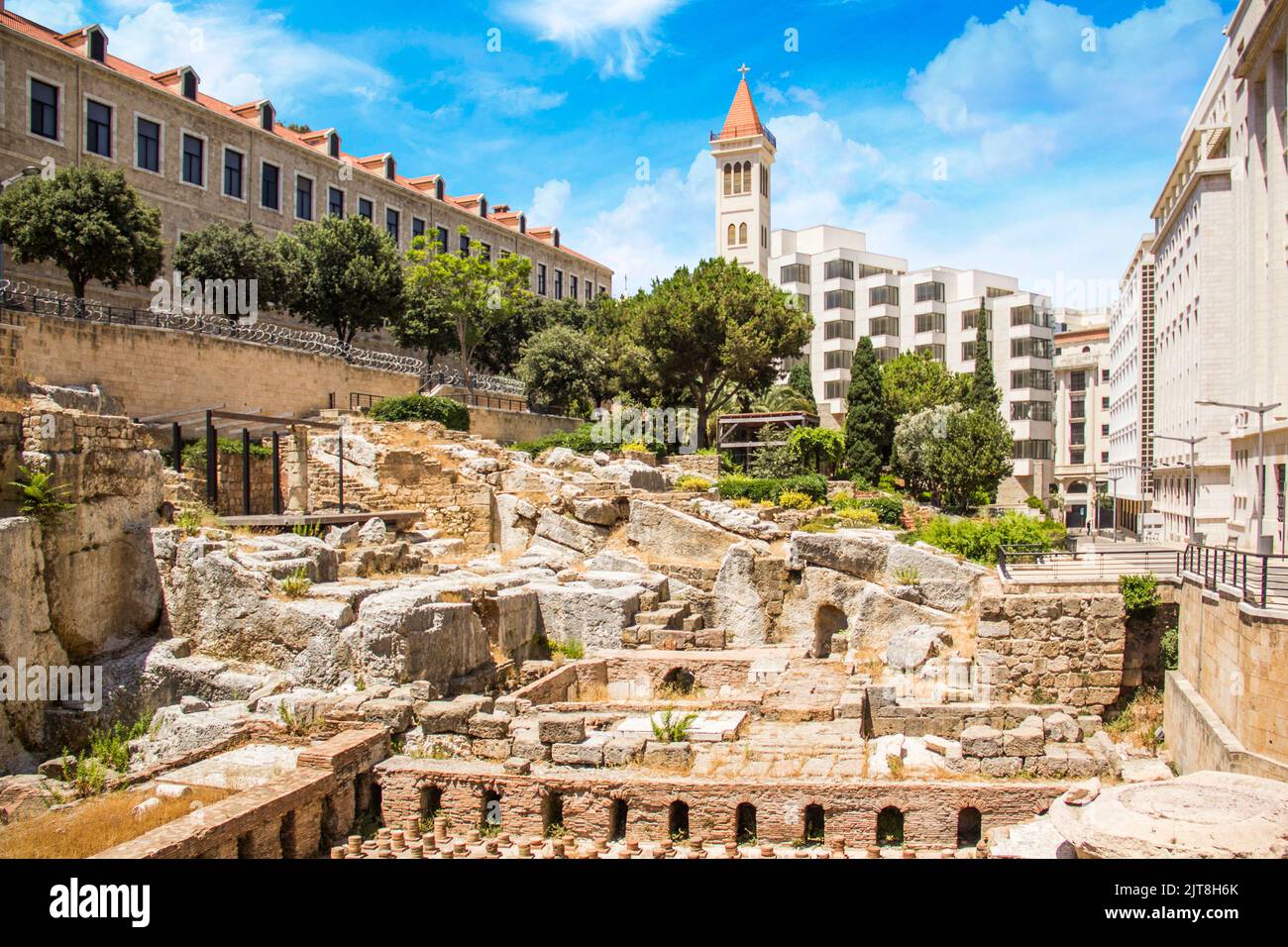 Beirut roman baths ruins hi-res stock photography and images - Alamy
