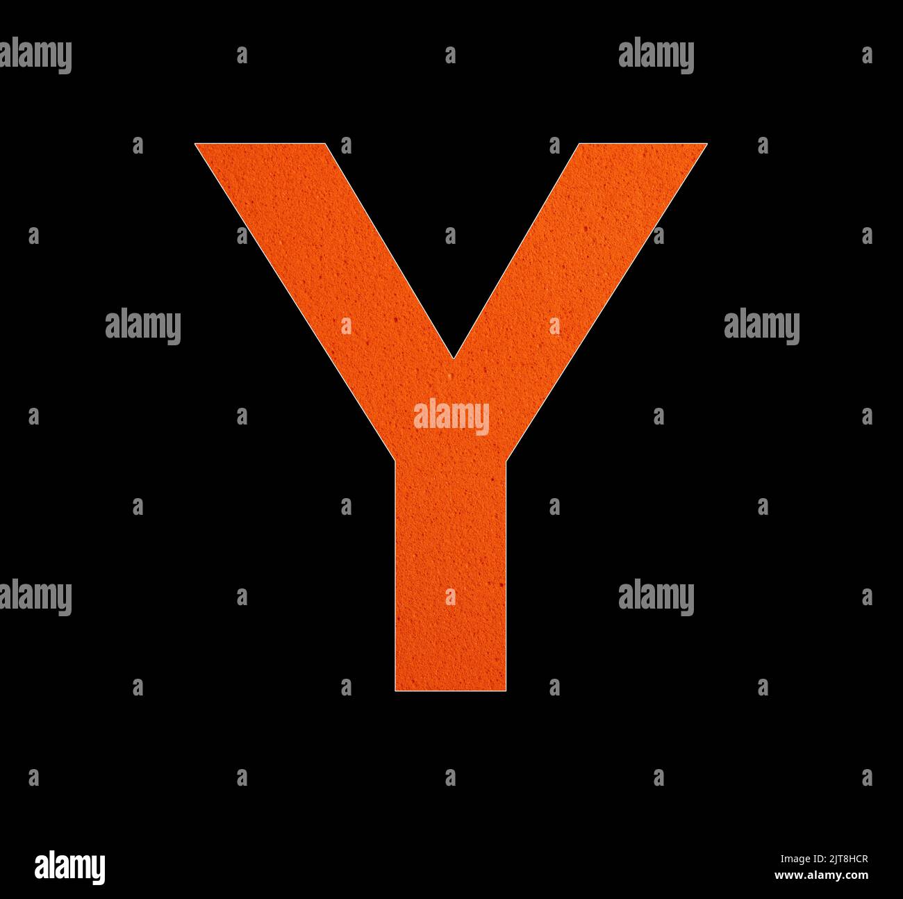 Uppercase letter Y on eva rubber background Stock Photo - Alamy