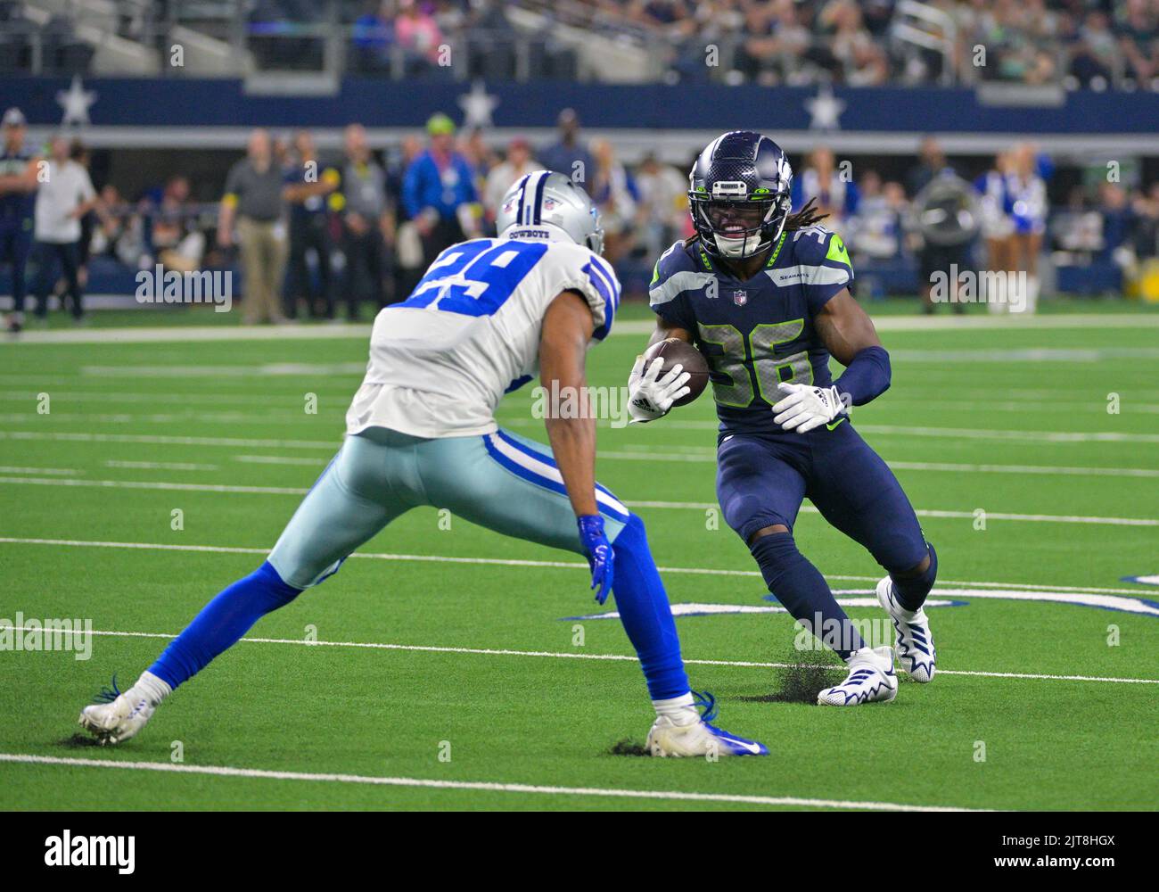 August 26 2022: Dallas Cowboys cornerback C.J. Goodwin (29) tries to ...
