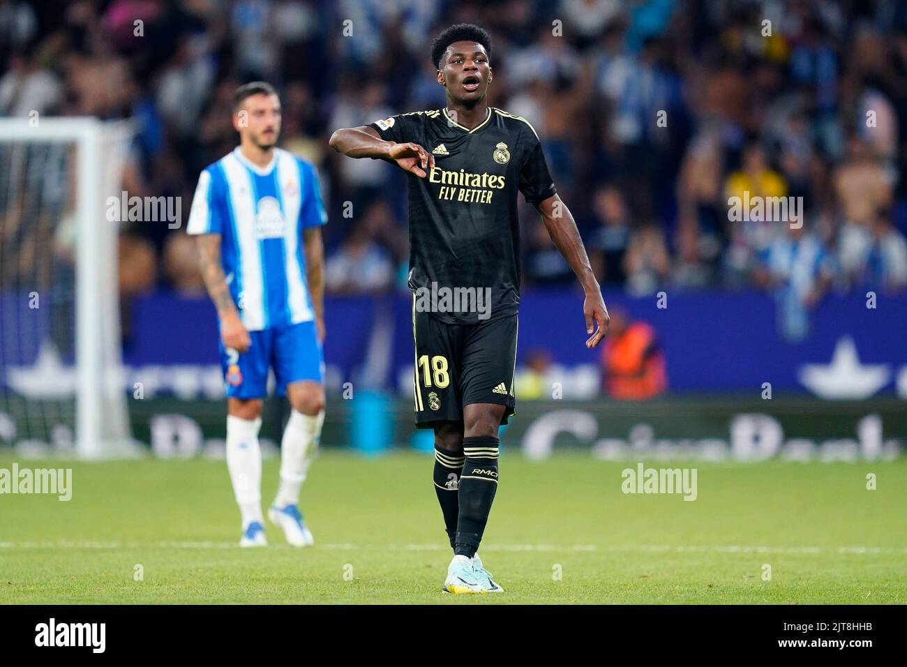 Aurelien Tchouameni of Real Madrid during the La Liga match between RCD ...