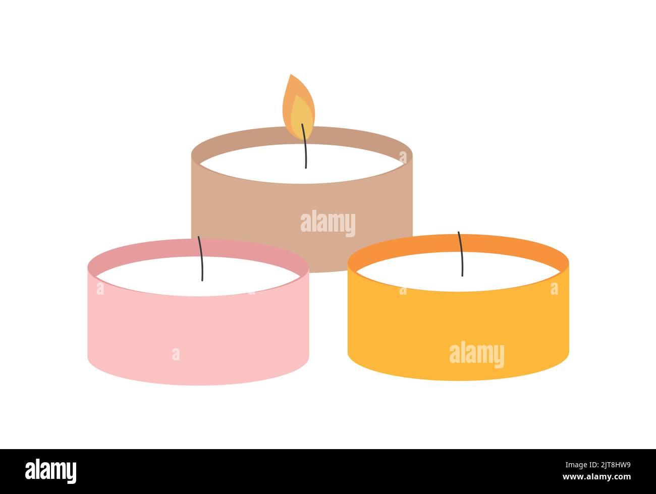 Table candle holder vector hi-res stock photography and images - Alamy