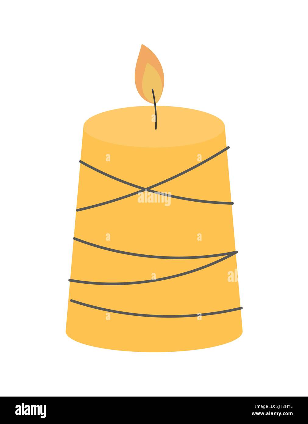 Yellow candle icon Stock Vector Image & Art - Alamy